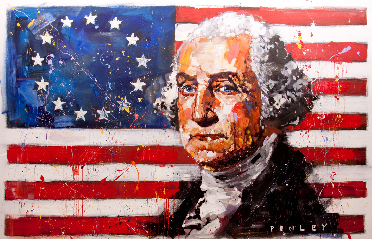 American Flag Art: American Flag Paintings for Sale | Penley Art