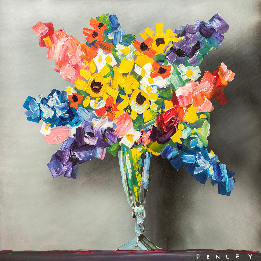Flower Painting Art on Canvas | Penley Art Co