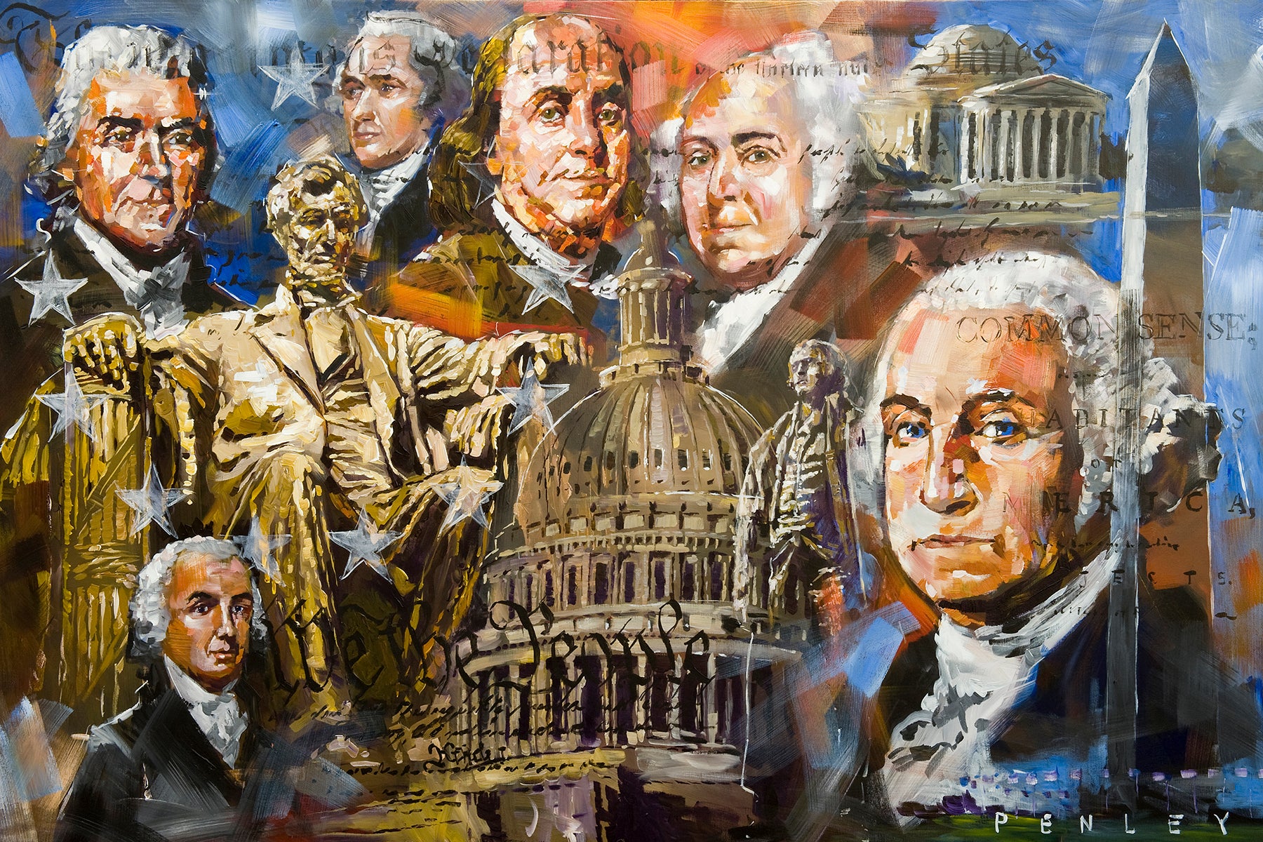 Founding Fathers Painting - Shop Presidential Art | Penley Art Co